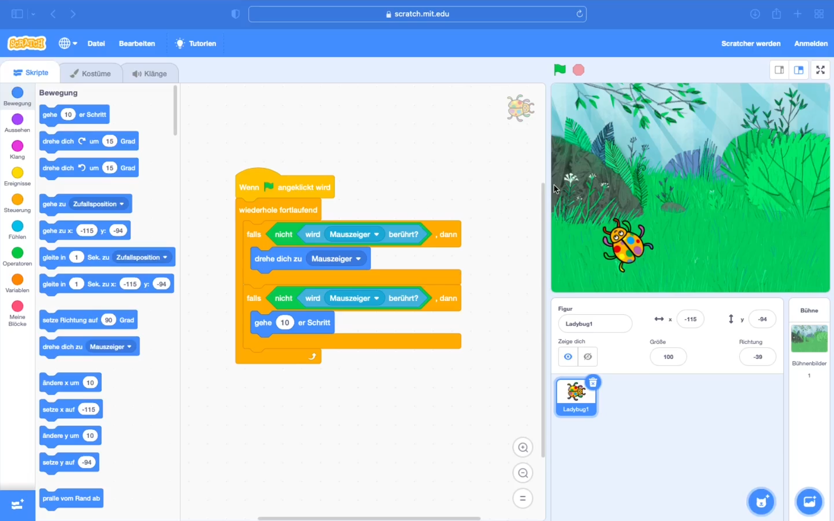Feedback Videos zu typischen Fehlern beim Programmieren mit Scratch ...